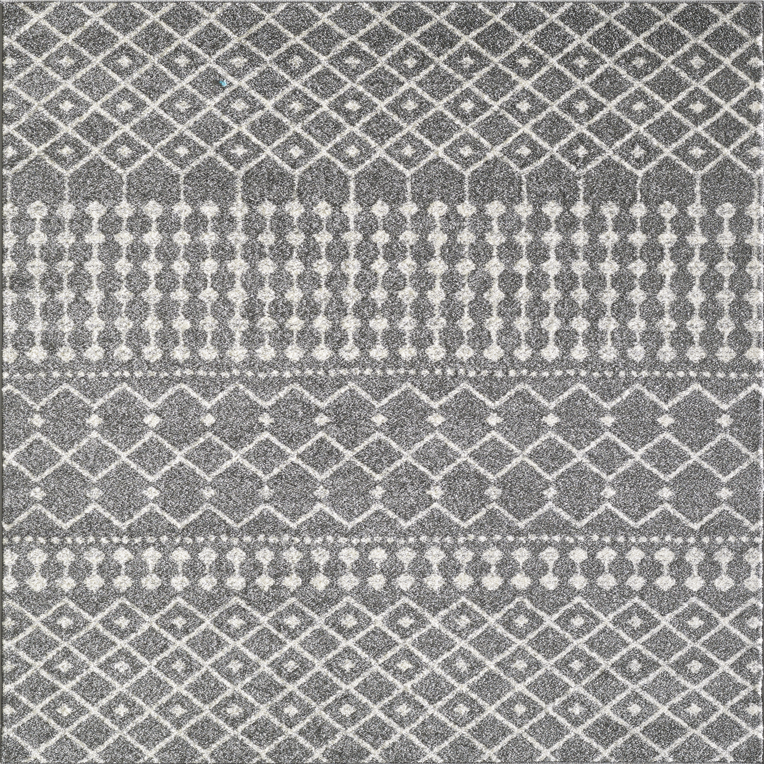 Totti Grid 10X14 Frise Area Rug in Anthrasite Cream - Walmart.com