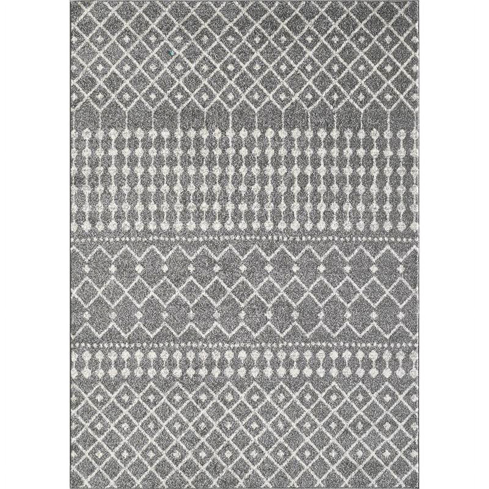 Totti Grid 2' x 8' Rectangular Polypropylene Geometric Rug in ...