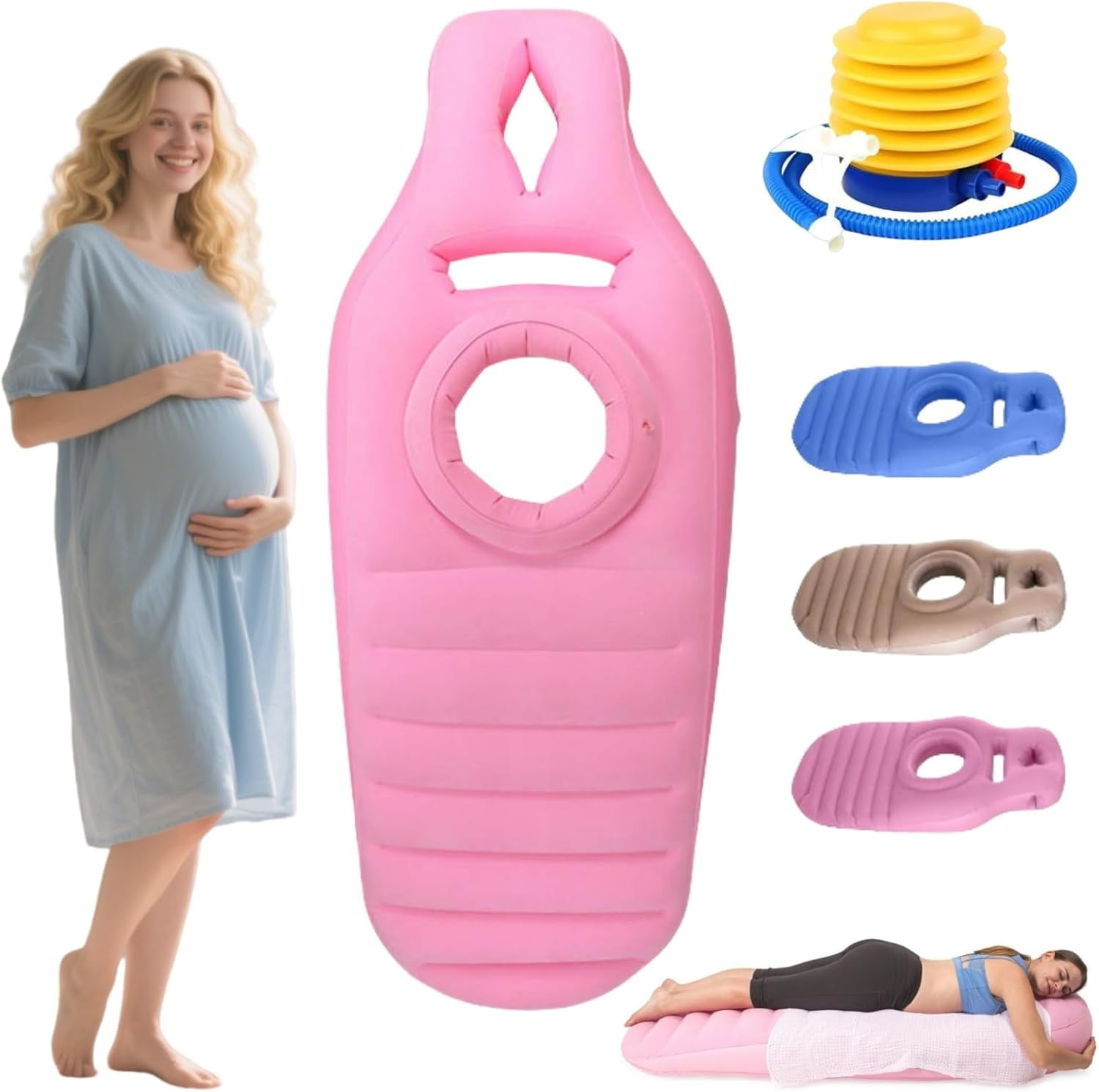 Tottlebee Inflatable Pregnancy Pillow, Tummynest - Pregnancy Mattress ...