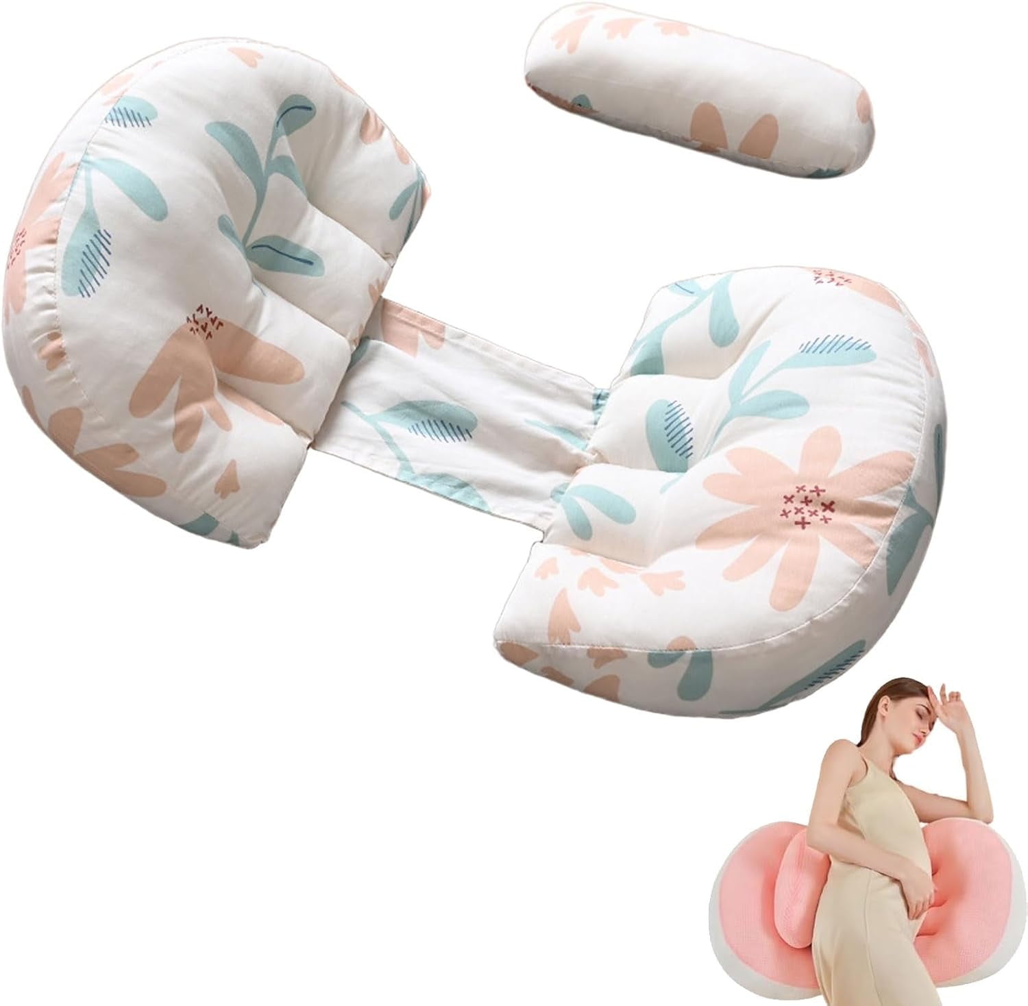 Tottlebee Pregnancy Pillow, Portable Pregnancy Sleepmemory Foam Pillow ...