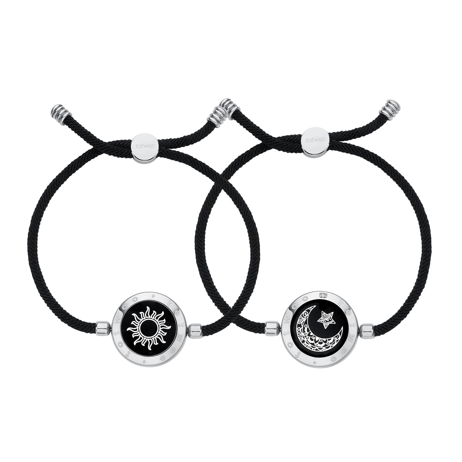 Totwoo Touch Bracelets for Long Distance Couples - Sun&Moon Totwoo Touch Bracelets for Long Distance Couples - Sun&Moon