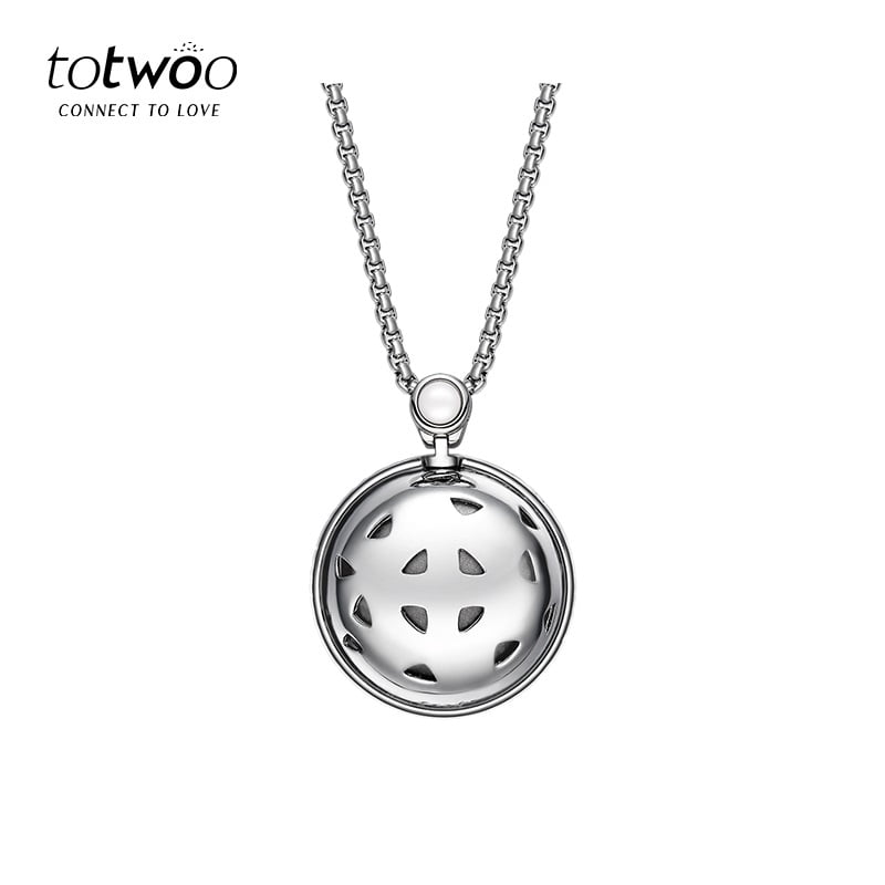 Totwoo smart couple necklace vibrating flash necklace memorial ...