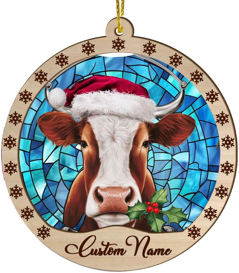 Touber 2025 Christmas Ornament, Cattle Christmas Ornaments, Cow ...
