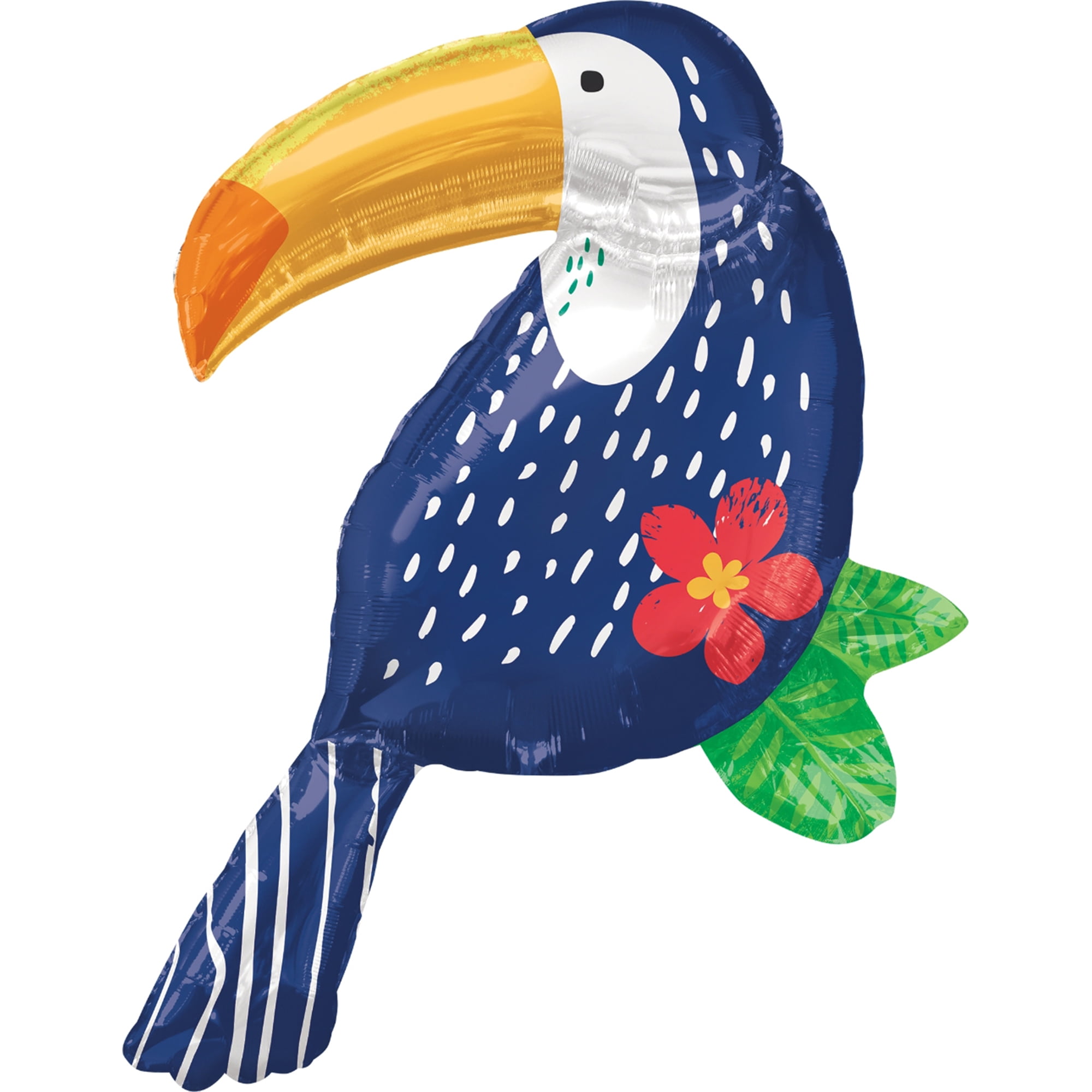 Anagram Summer Tropical Jungle Toucan SuperShape XL Blue Luau 37"x30 ...