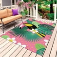 Toucan Bird Outdoor Rug for Patio/Deck/Porch, Non-Slip Large Area Rug 3 ...