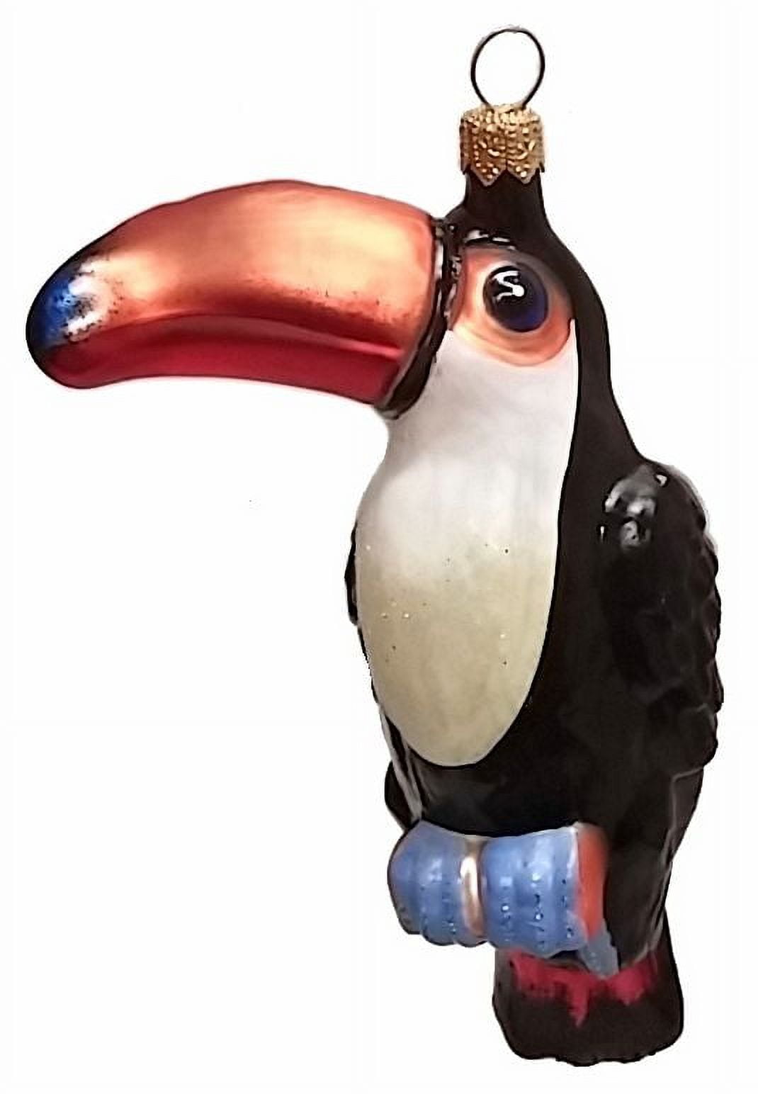 Toucan Bird Polish Mouth Blown Glass Christmas Ornament Holiday ...