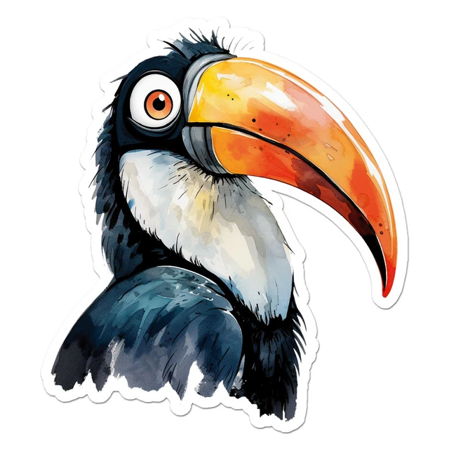 Toucan Bird Sticker Phone Decal Water Bottle Stickers Car Decals ...