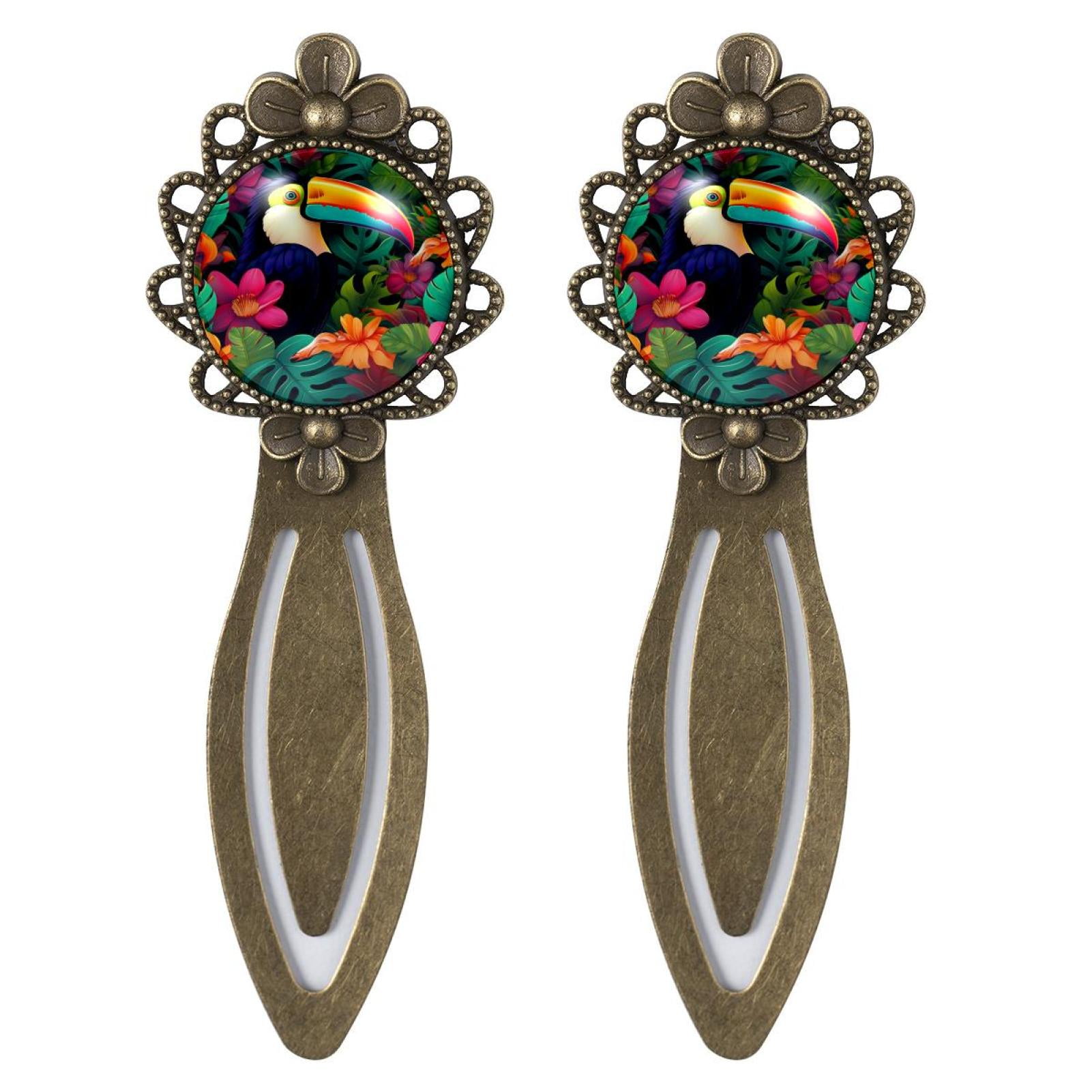 Toucan Copper-Colored Lace Book Markers - Set of 2 Stainless Steel ...