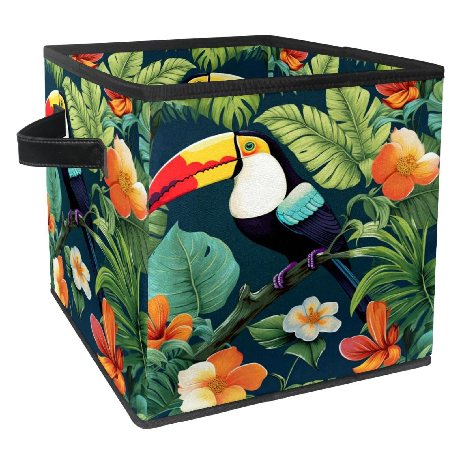 Toucan Foldable Cube Organizer with Handle, 10.8"x10.5"x10.6", Large ...
