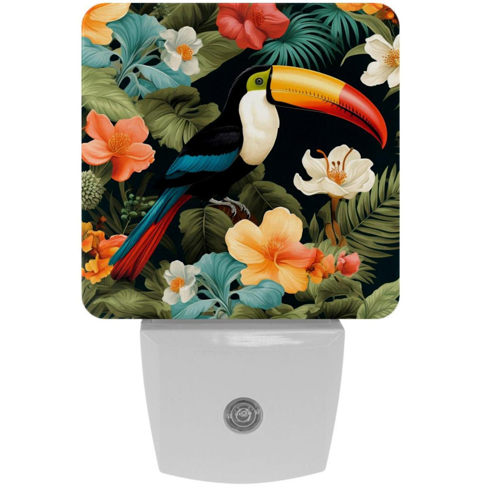Toucan LED Square Night Lights - Bright and Compact Bedroom or Bathroom ...