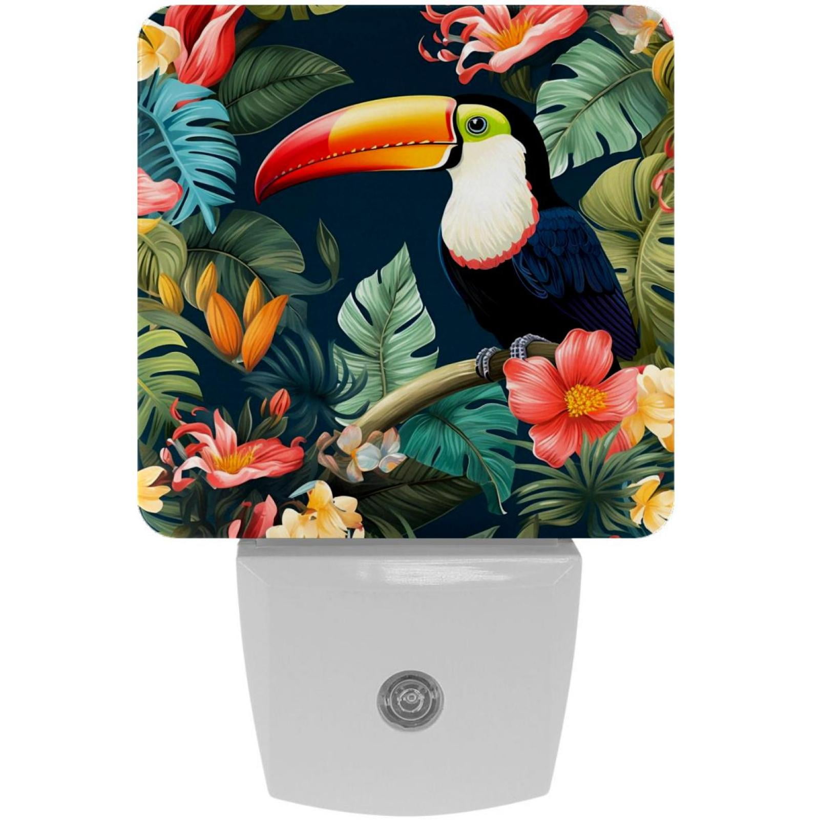 Toucan LED Square Night Lights - Energy Efficient Bedside Lamp with ...