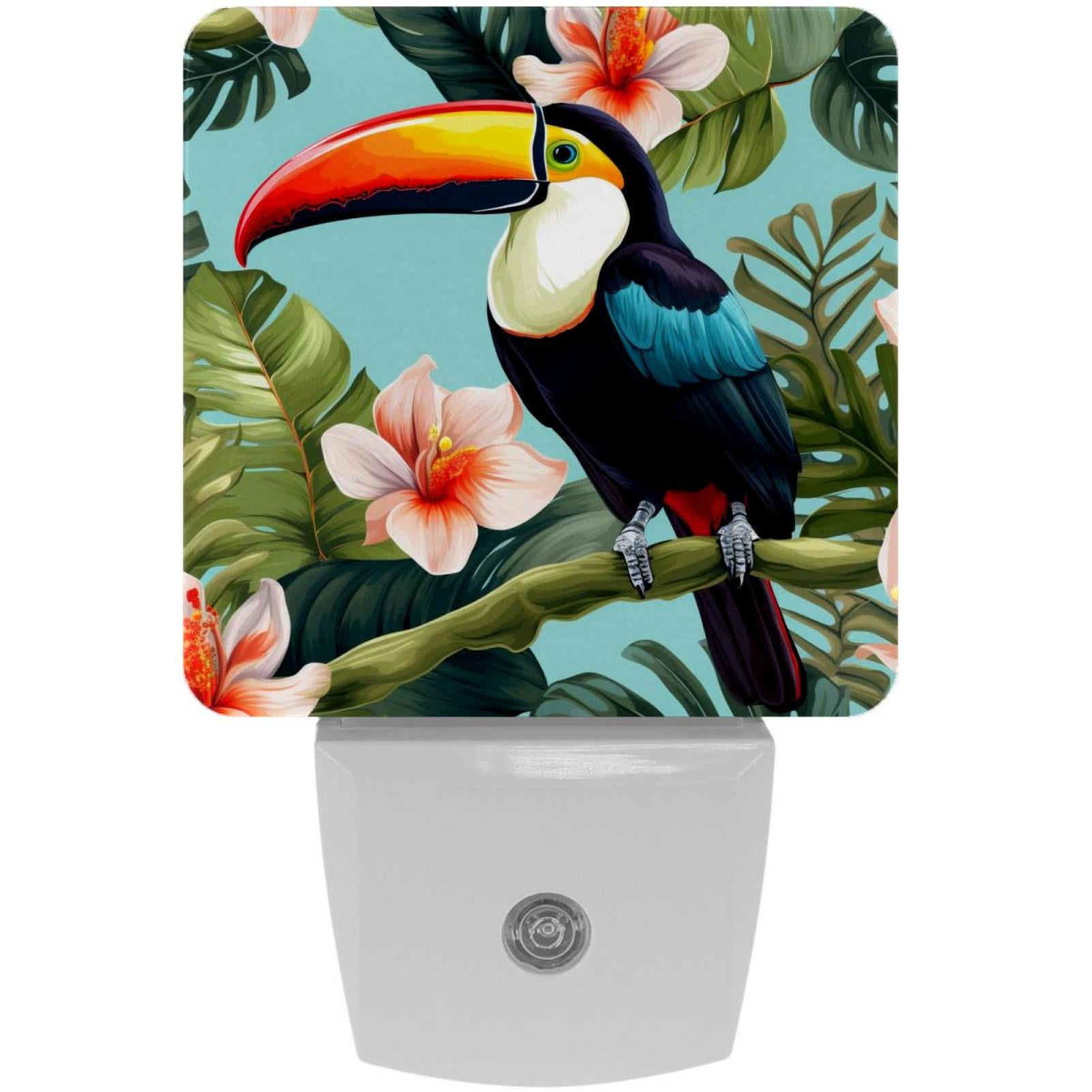 Toucan LED Square Night Lights - Energy Efficient Bedside Lamp with ...