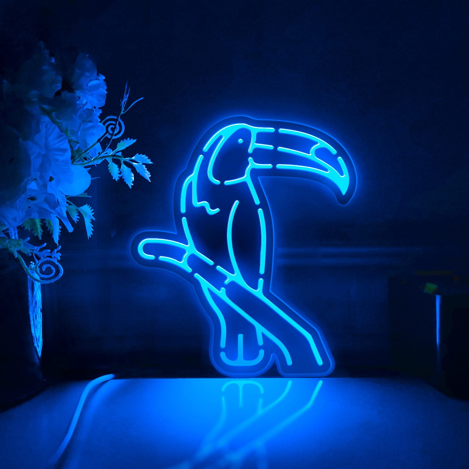 Toucan Led Light Box, Dimmable Neon-Like Light Signs USB Power for Wall ...