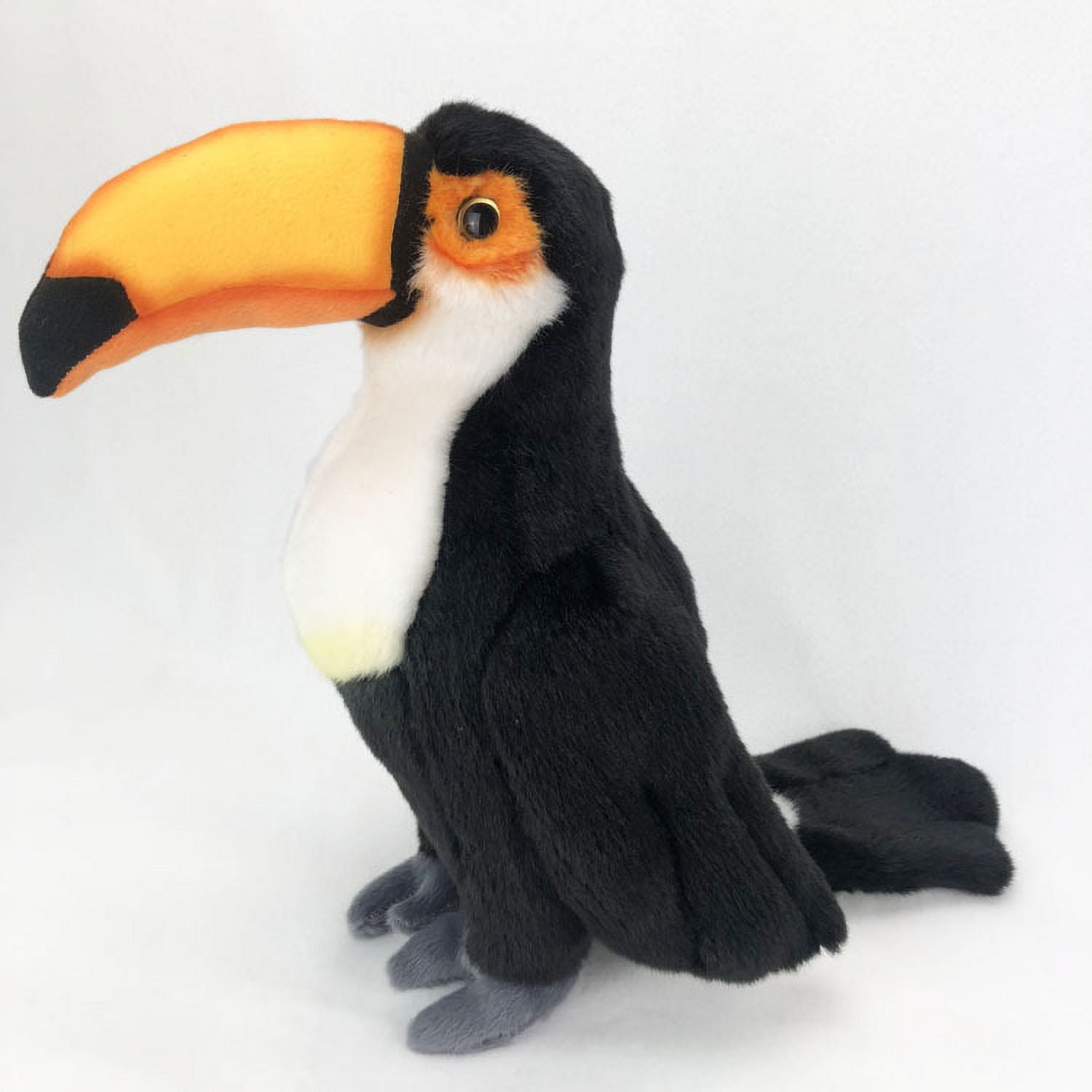 Toucan Plush Toy - Realistic Black Toucan Stuffed Animal, Cute Bird ...