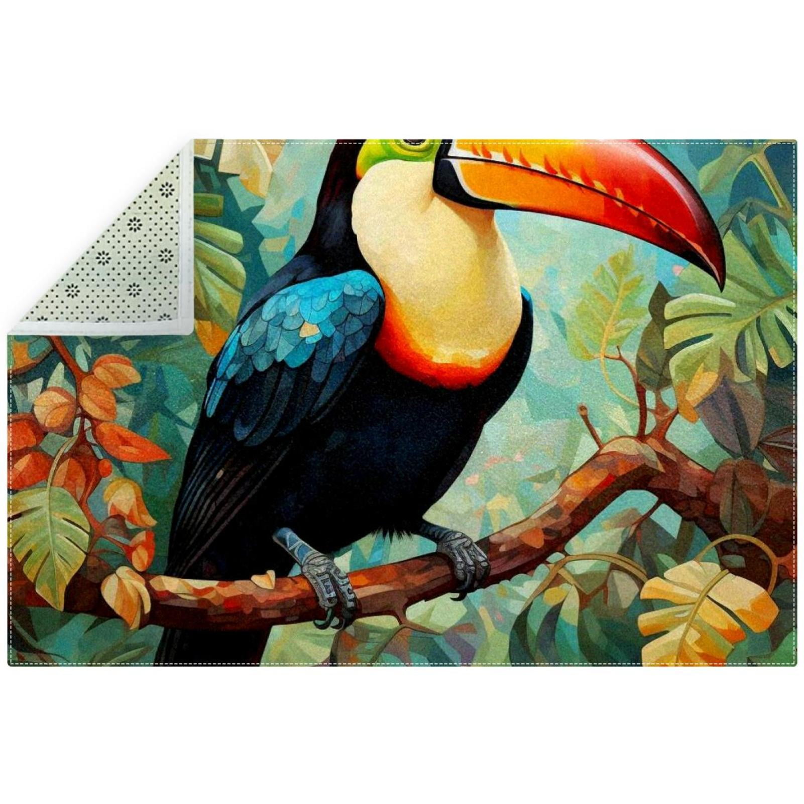Toucan Polyester Office Mat - Right-Angle Floor Protector for Comfort ...