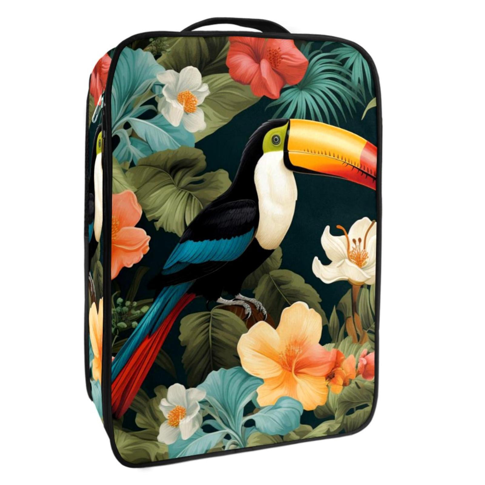 Toucan Polyester Shoe Box Organizer, 23x31cm/9x12in Storage Container ...