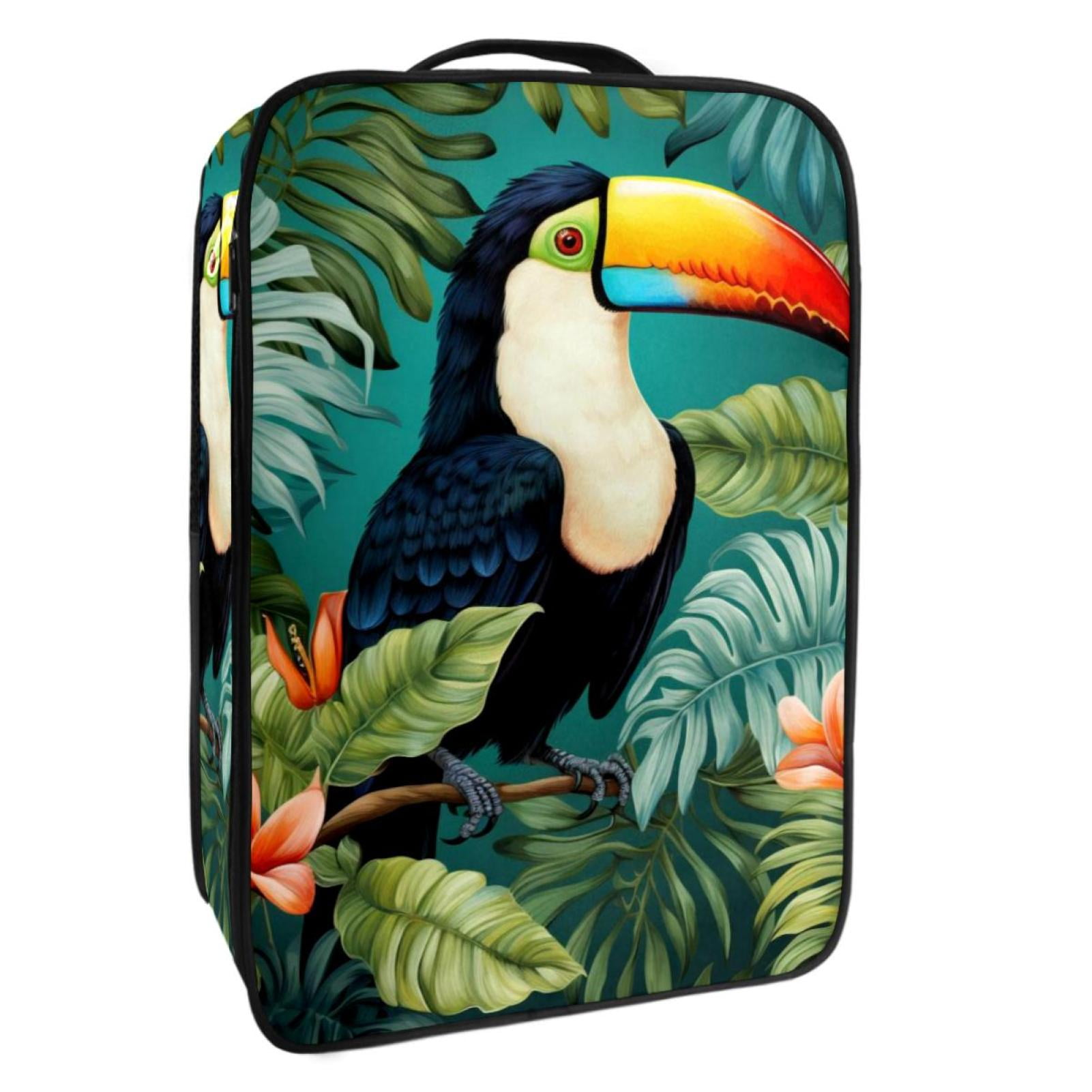 Toucan Polyester Shoe Boxes Storage Organizer Containers, 23x31cm ...