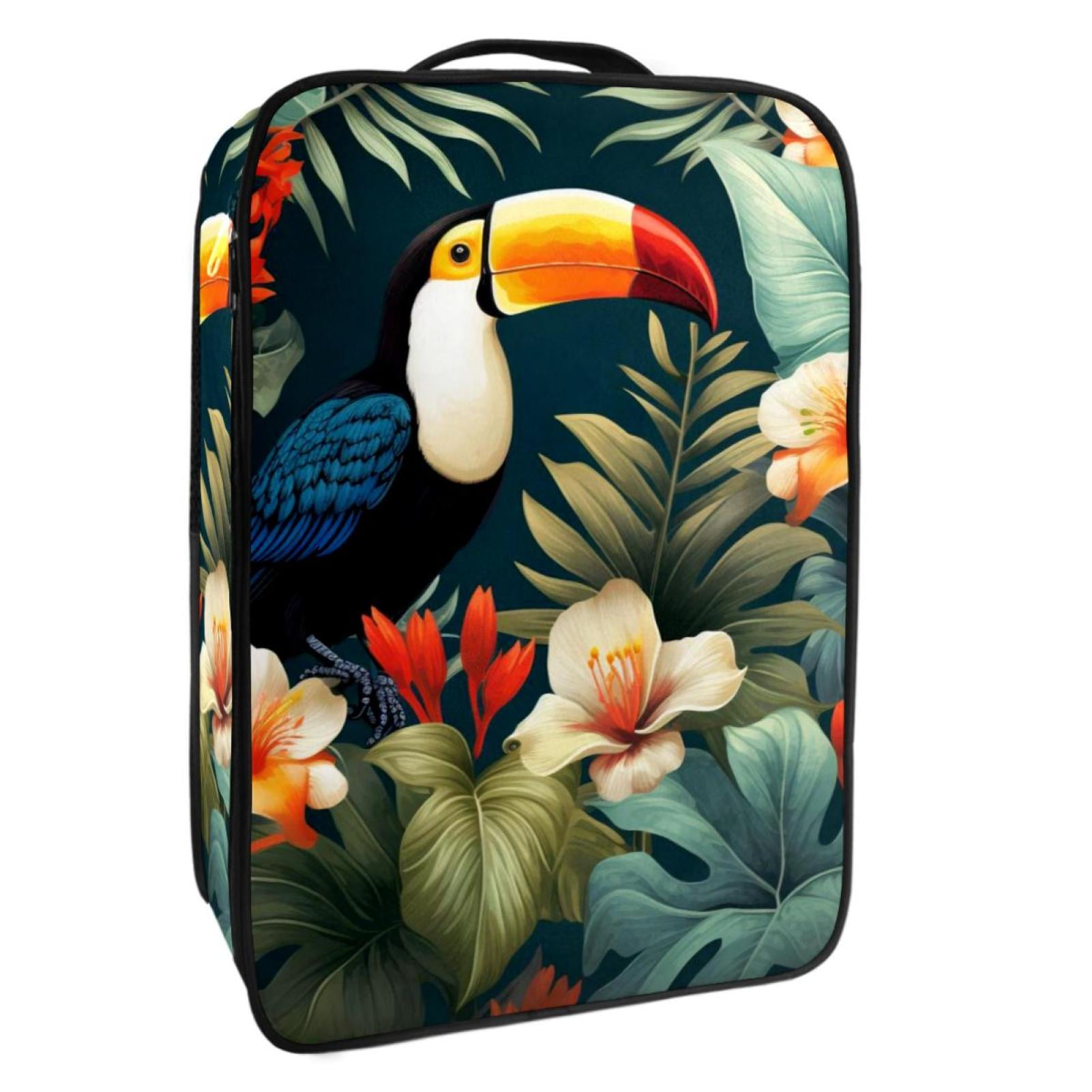 Toucan Polyester Shoe Storage Boxes Organizer - 23x31cm/9x12in Size for ...