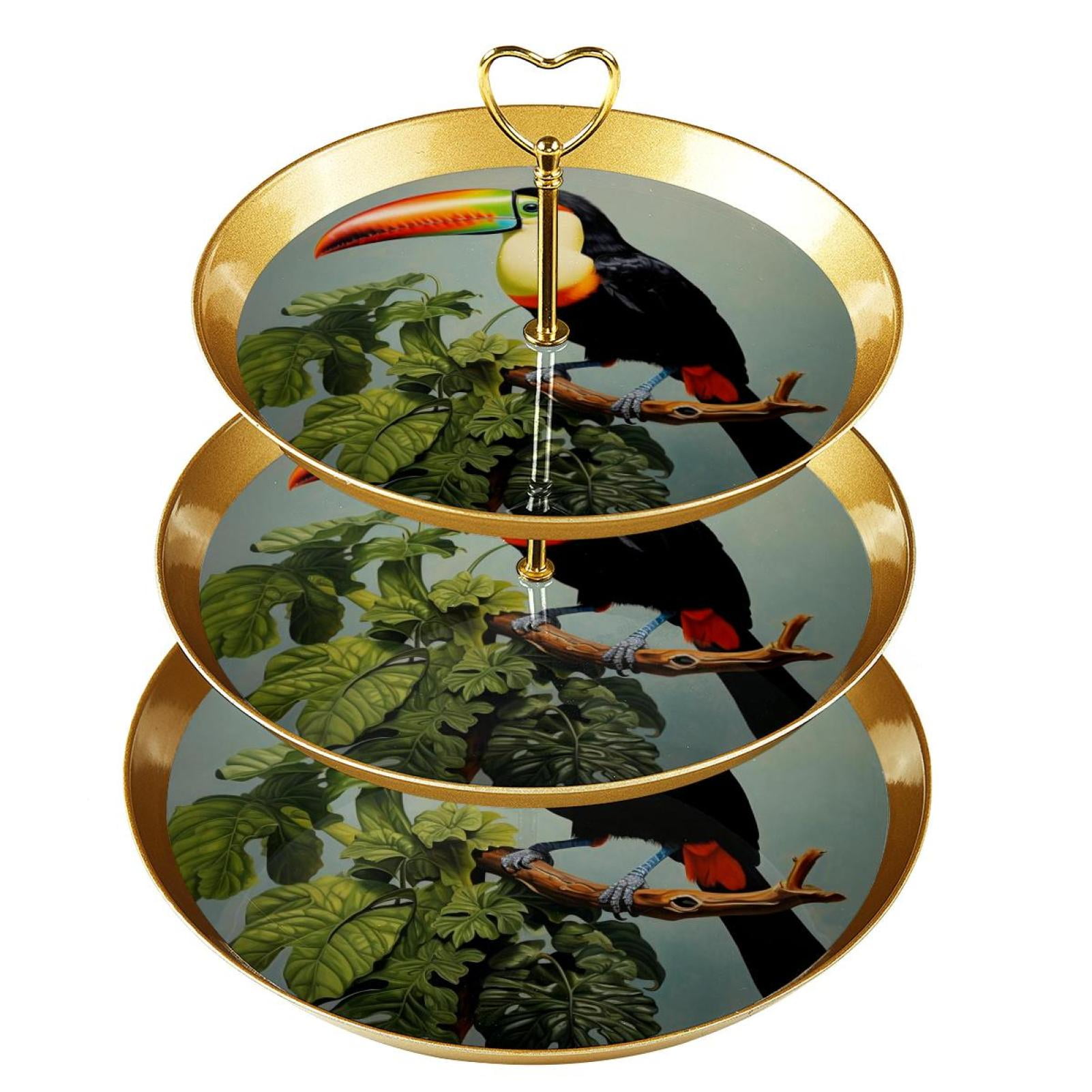 Toucan Premium Plastic Discs Dessert Table Display Stand - 32cm Height ...
