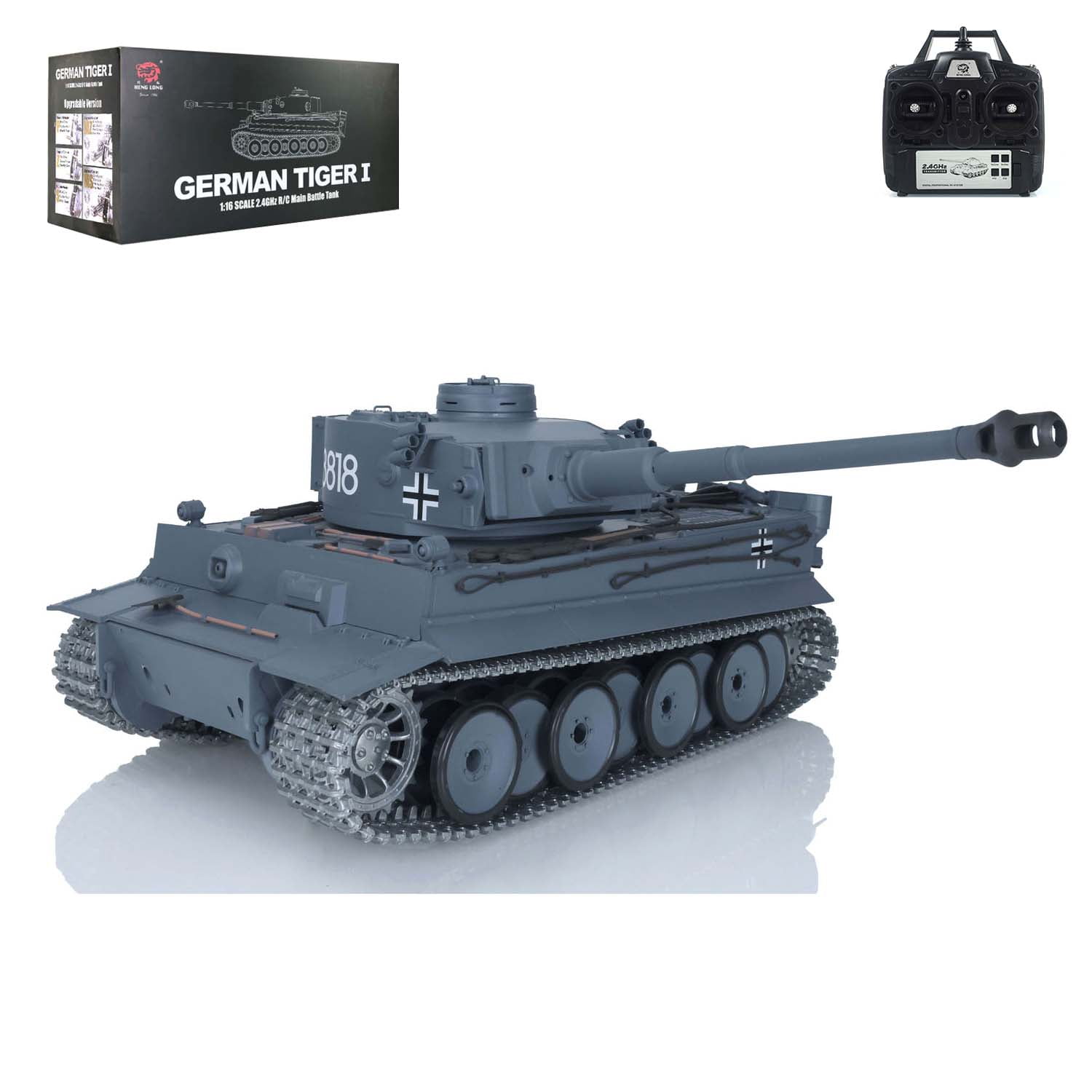 Toucan RC Hobby Upgraded Henglong 1/16 German Tiger I Rc Tank 3818 ...