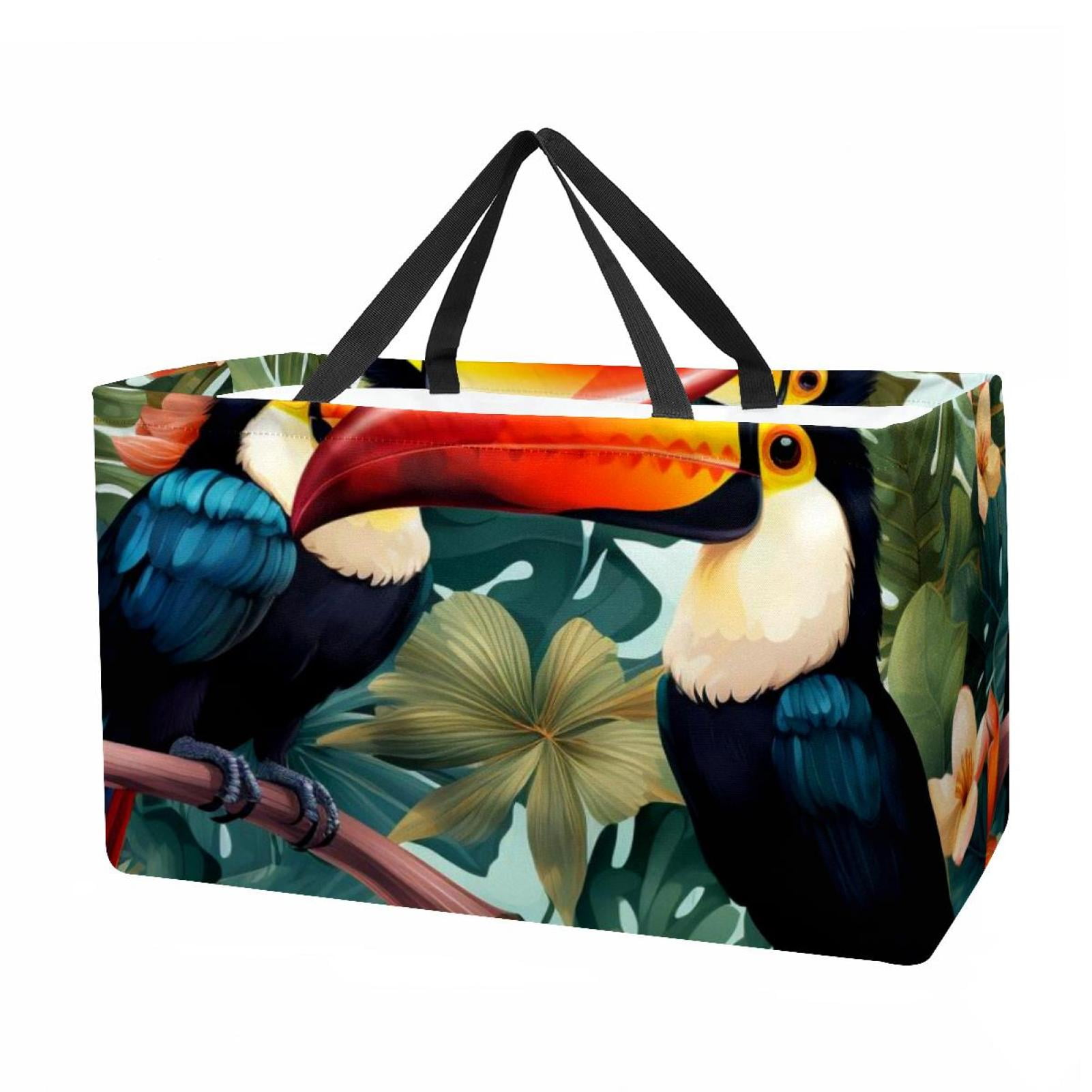 Toucan Reusable Foldable Laundry Basket Large Capacity Oxford Cloth ...