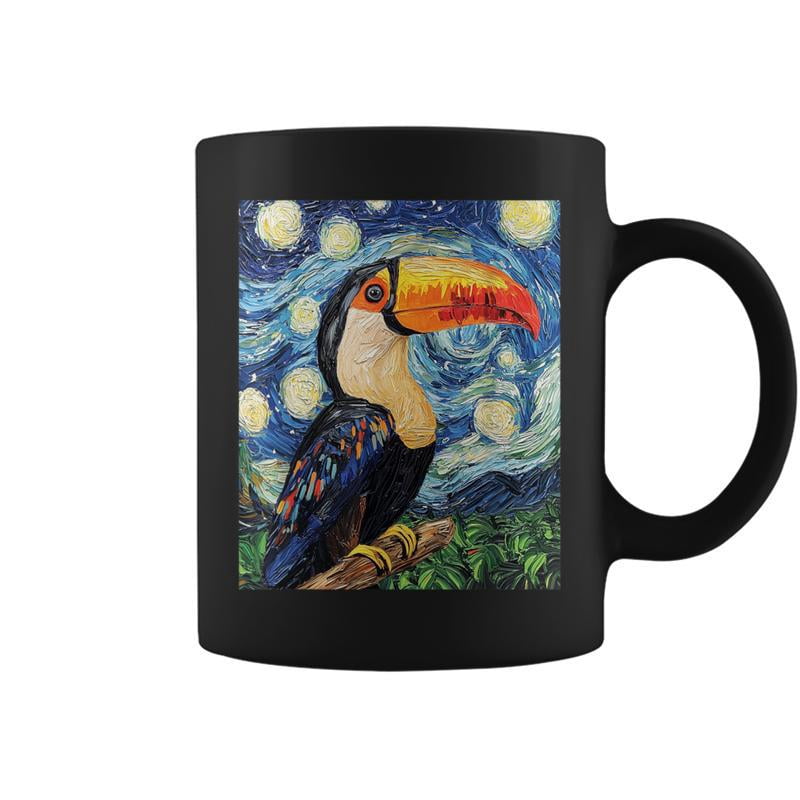 Toucan Tucan Bird Graphic Van Gogh Style Starry Night Coffee - Walmart.com
