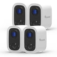 Toucan Wireless Security Camera S4 4-Pack, 2K Video, No Monthly Fees ...