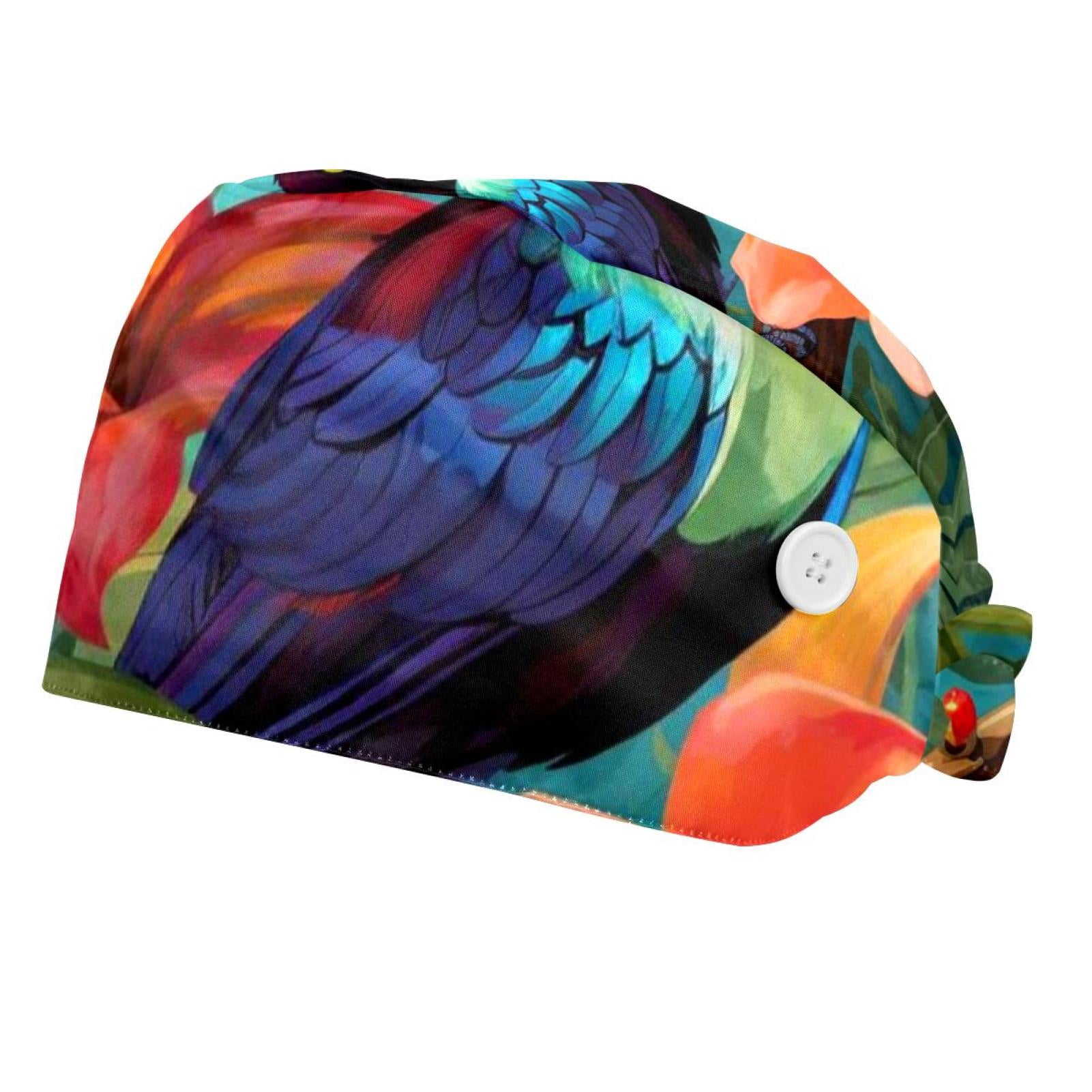 Toucan Working Cap with Button, Cotton Working Hat Sweatband for Men, 2 ...