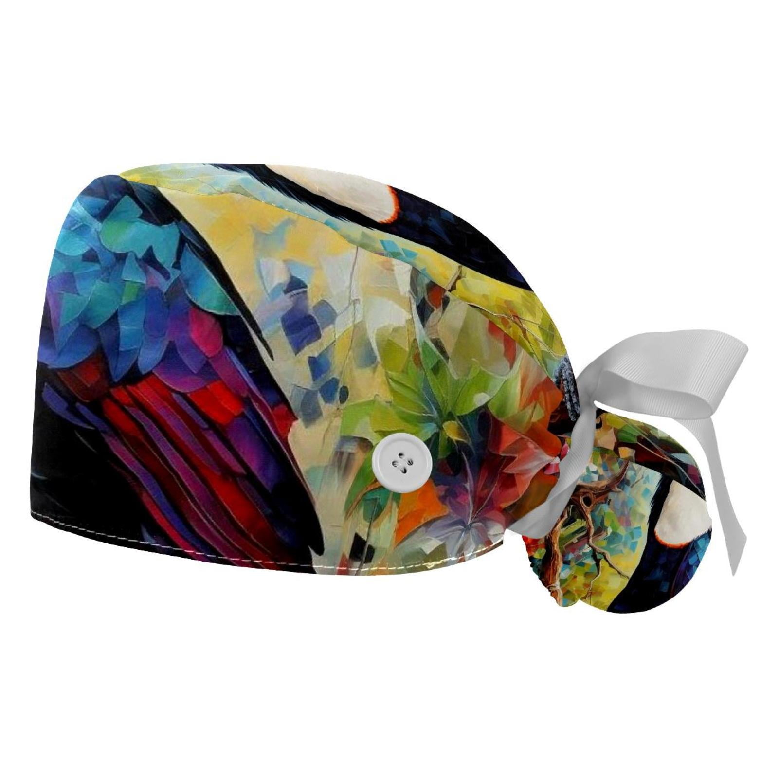 Toucan Working Cap with Button, Cotton Working Hat Sweatband for Men, 2 ...