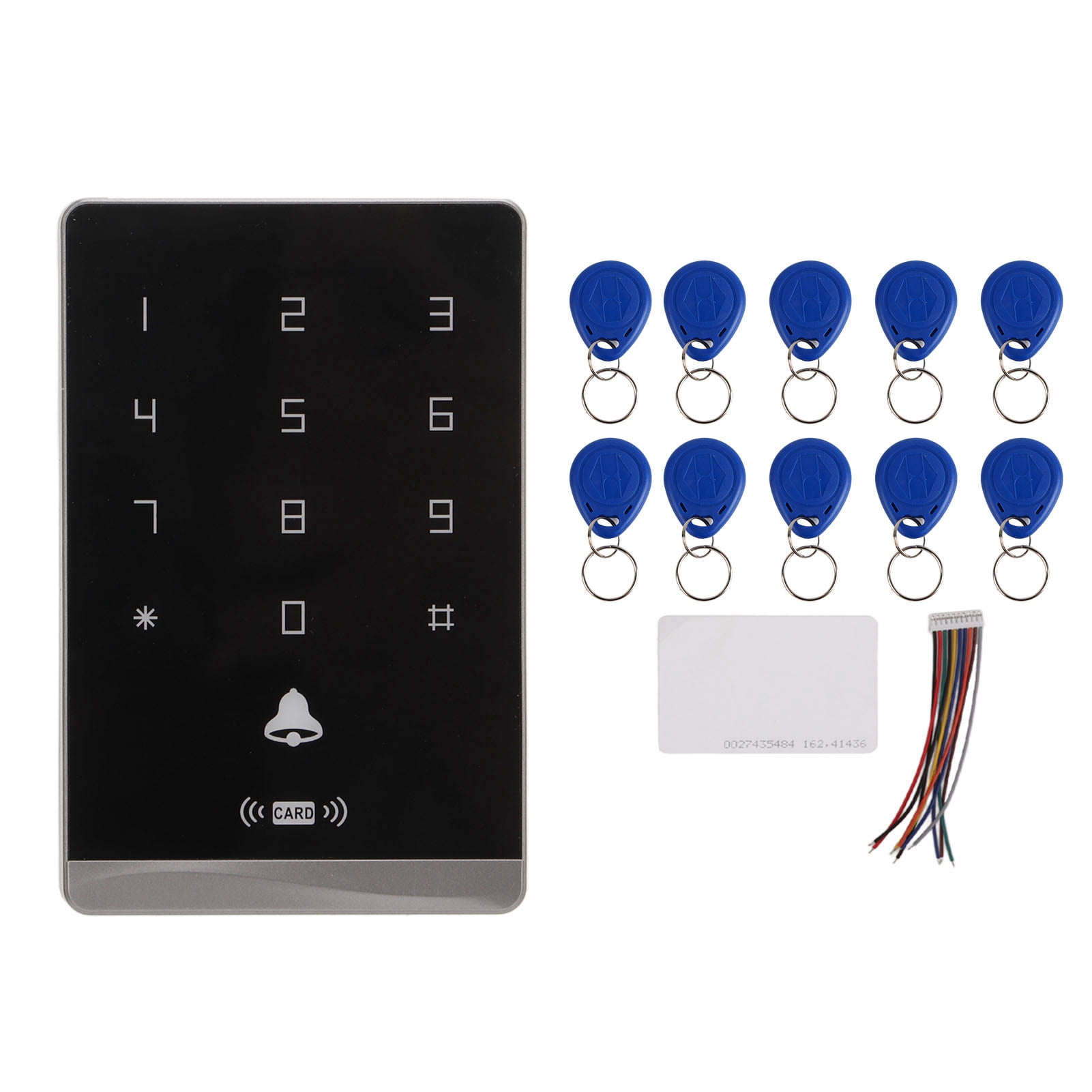 Touch Access Control Keypad with Backlight, ID Card Reader, Doorbell ...