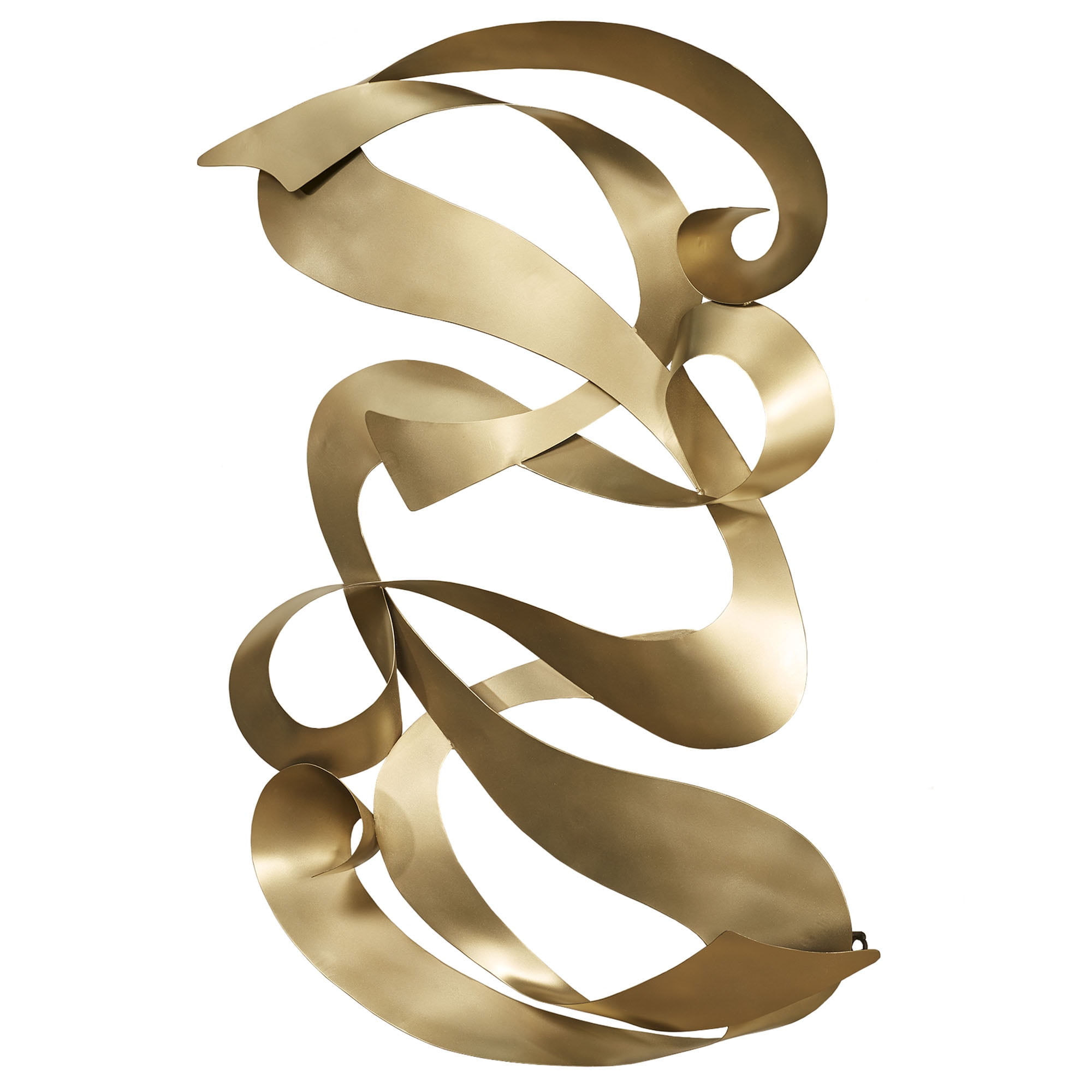 Touch of Class Reverence Abstract Wall Sculpture Satin Gold ...
