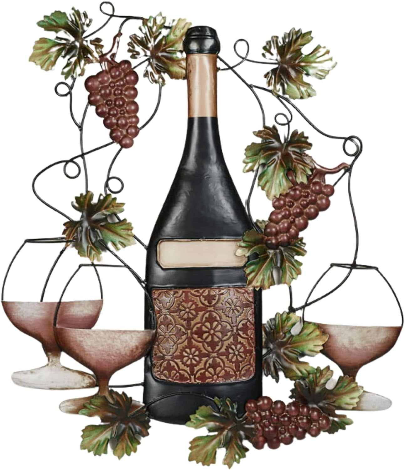 Touch of Class Vining Grapes Port Classique Wine Bottle Wall Art ...