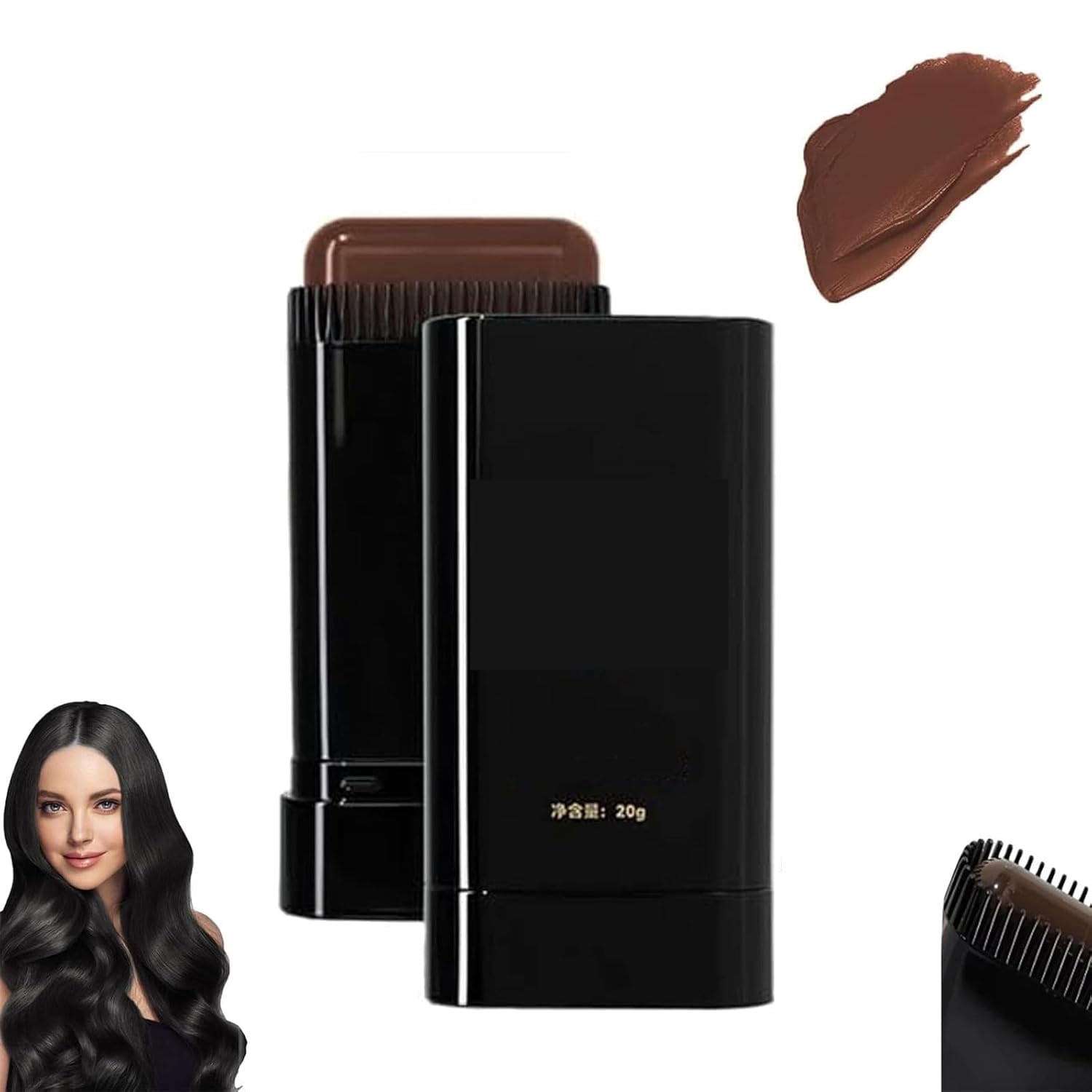 Touch up Comb 2-in-1 Korean, Hair Dye Comb 2-in-1, Portable Hair Color ...