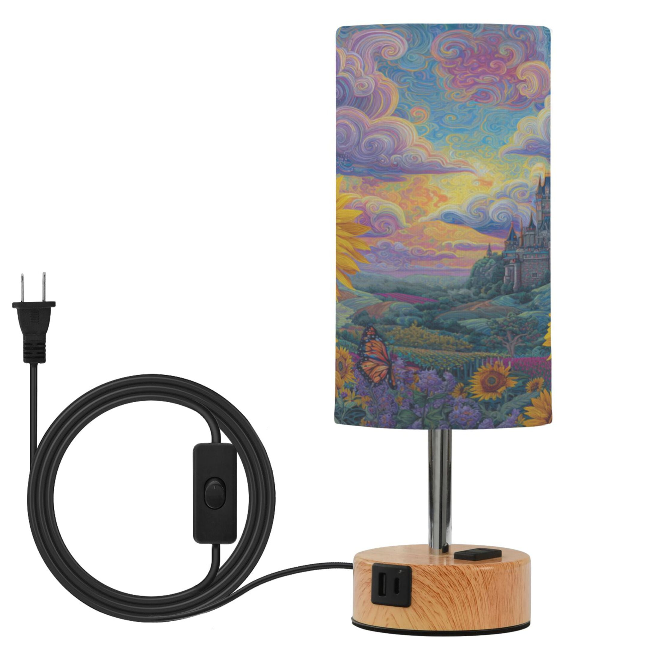 Touch-Control 3-Color Desk Lamp with Plug – Energy-Saving LED + 3 ...