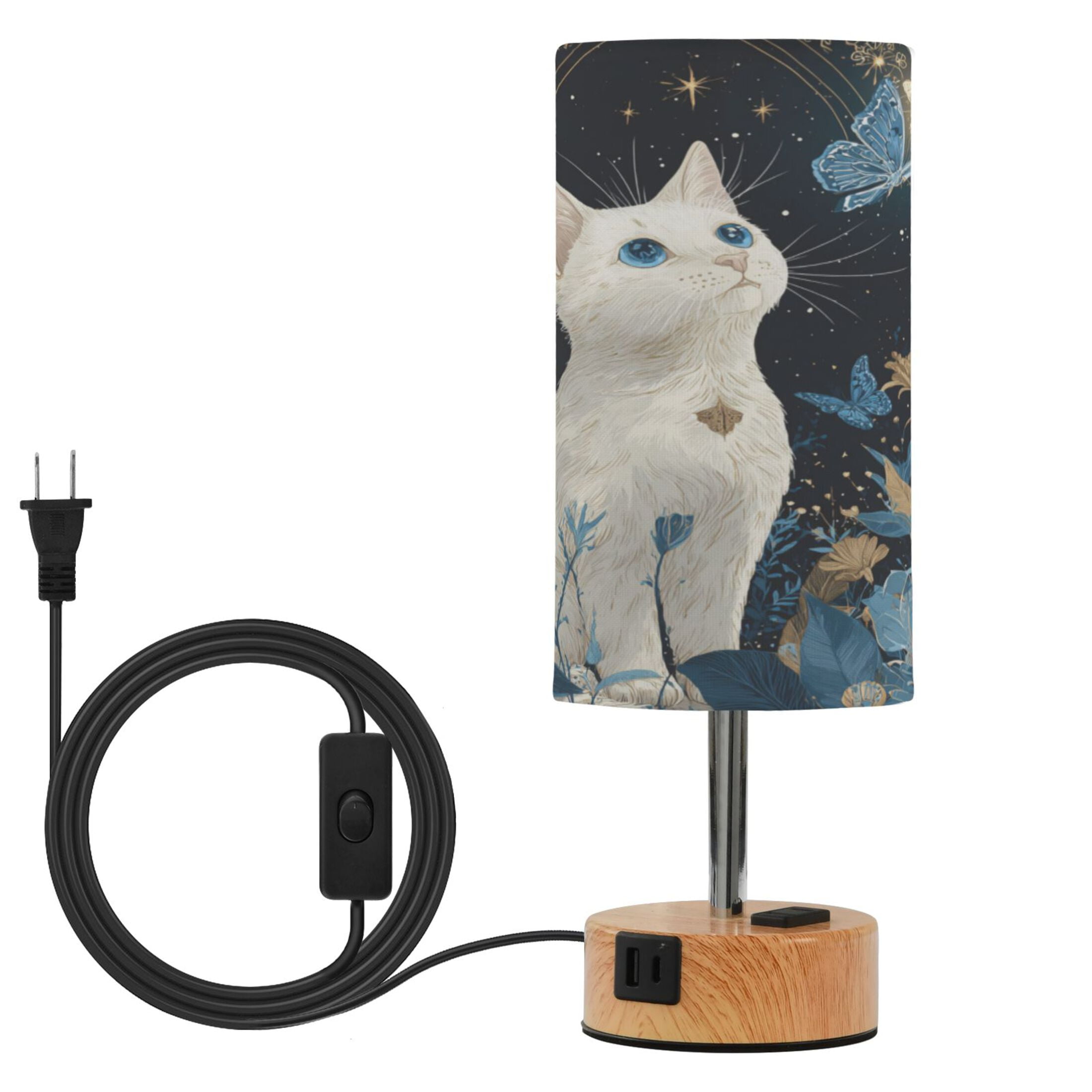 Touch-Control 3-Color Desk Lamp with Plug – Energy-Saving LED + 3 ...