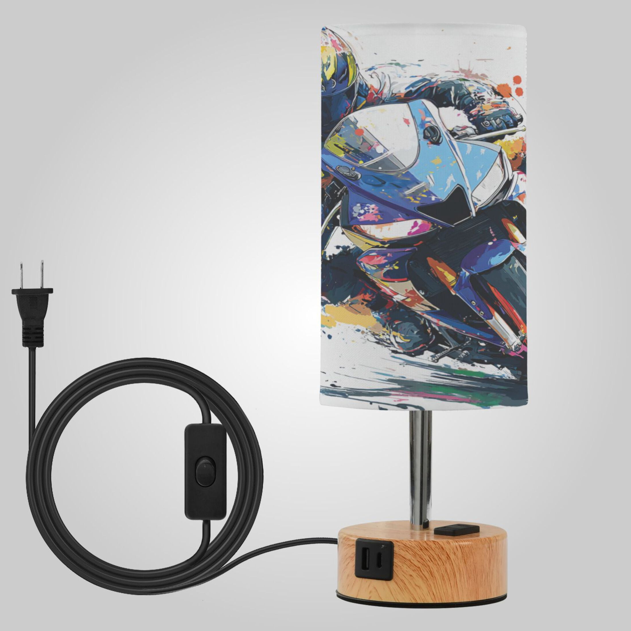 Touch-Control 3-Color Desk Lamp with Plug – Energy-Saving LED + 3 ...