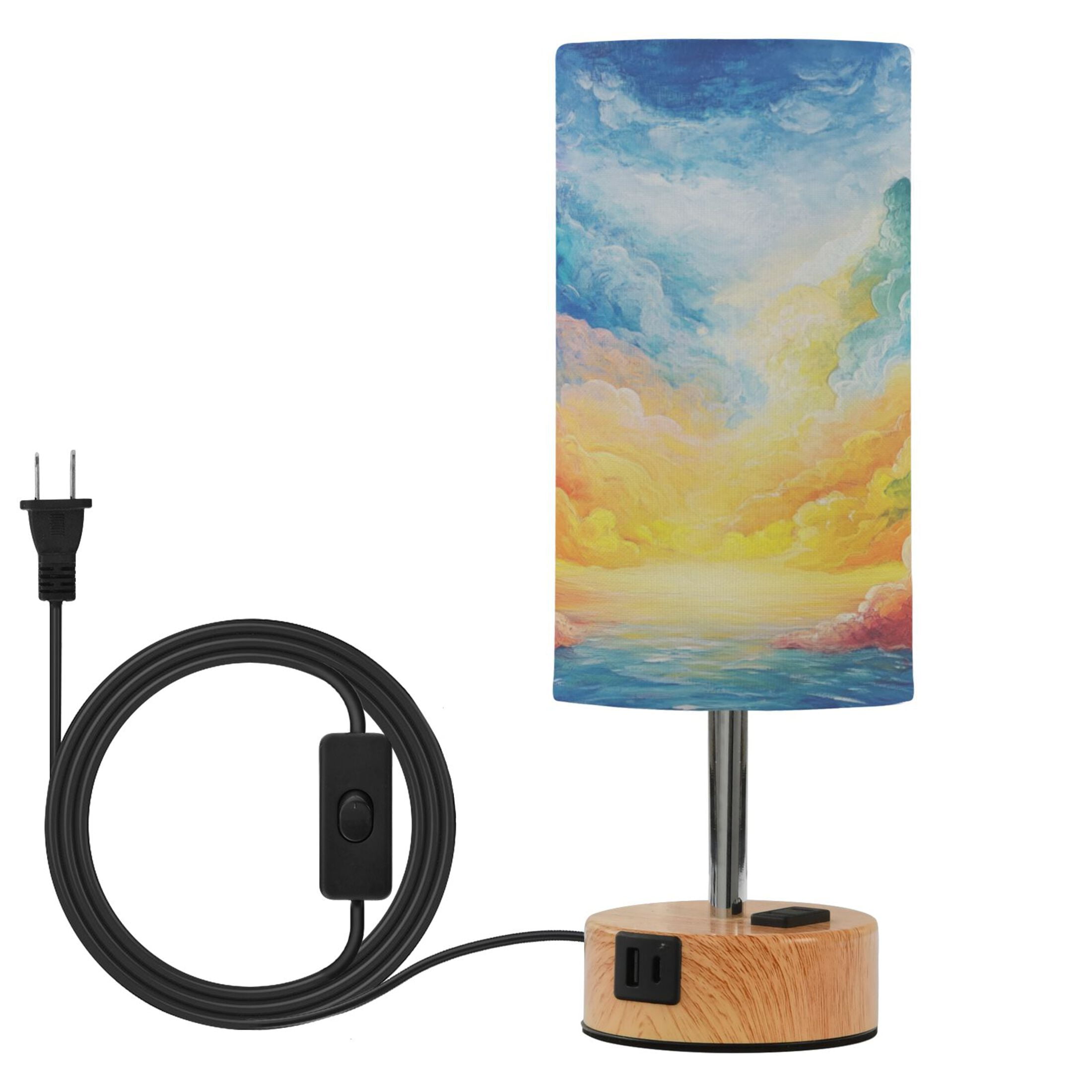 Touch-Control 3-Color Desk Lamp with Plug – Energy-Saving LED + 3 ...