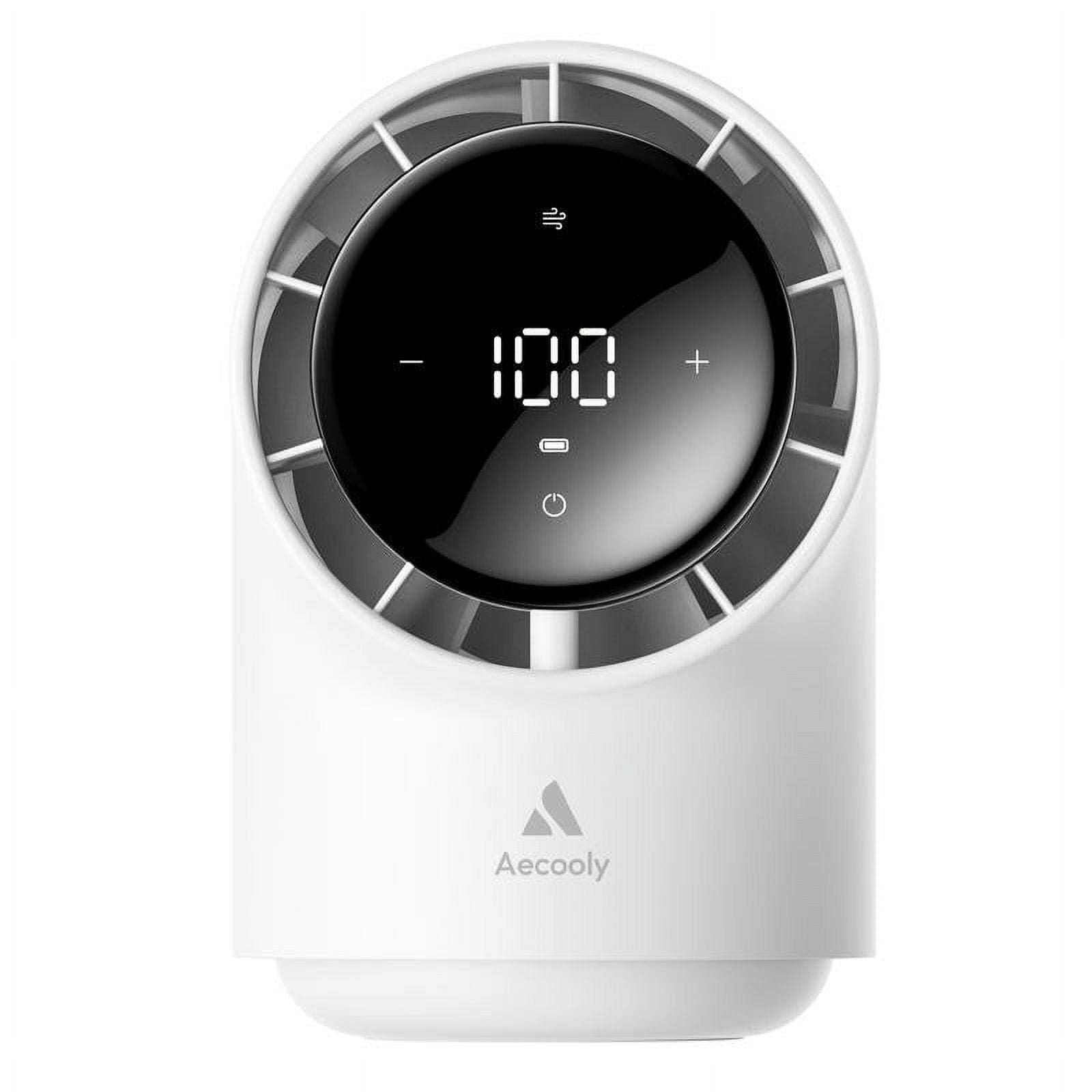 Touch Control Desk Fan, 100 Speeds Quiet Bedroom Digital Display ...