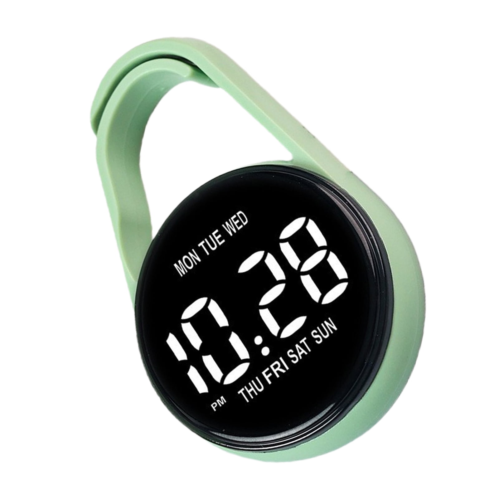 Touch Control Digital Pocket Watch Keychain Clip For Students Accurate ...