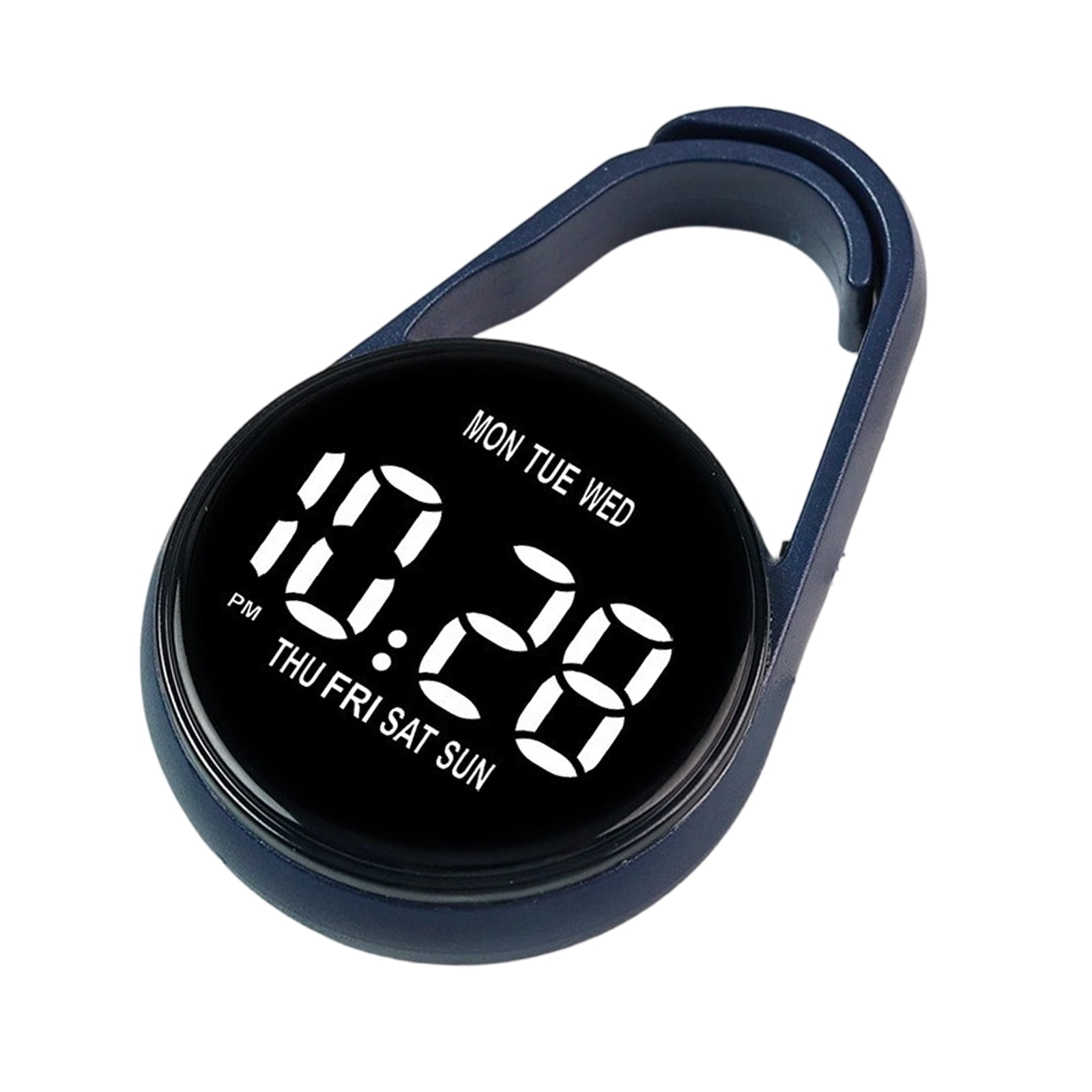 Touch Control Digital Pocket Watch Keychain Clip For Students Accurate ...