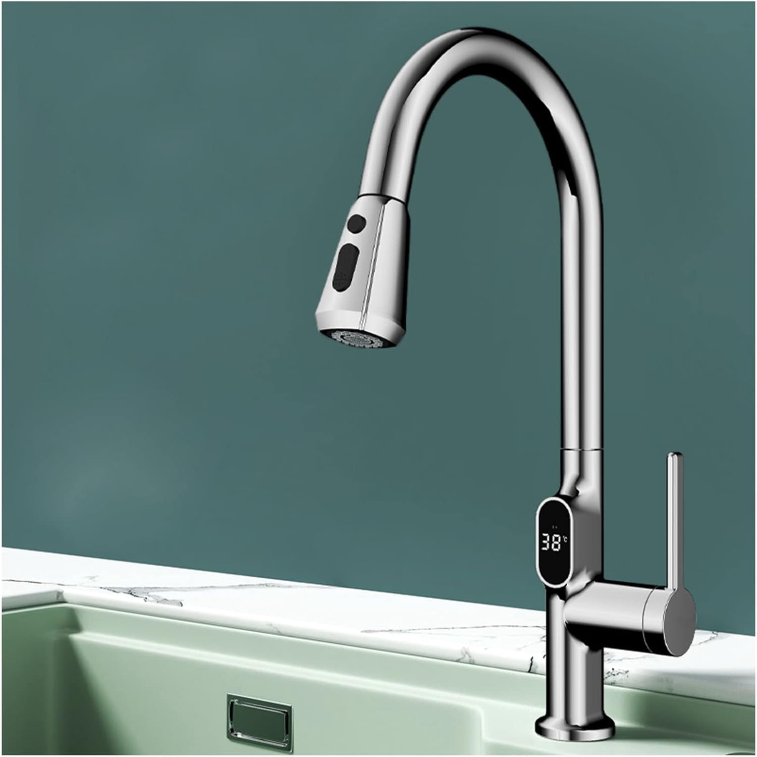 Touch Control Kitchen Faucets, Brass Kitchen Faucet With Sprayer ...