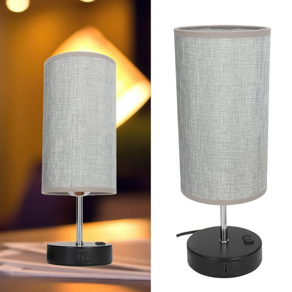 Hansang Bedside Table Lamp Set of 2, 3-Way Dimmable Touch Control, USB ...