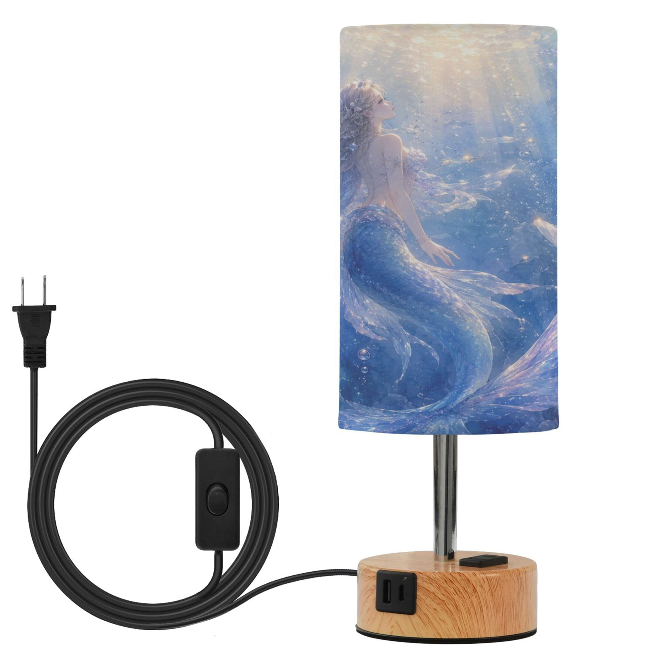 Touch Control Table Lamp with LED Bulb Bedside Lamp for Bedroom Living ...