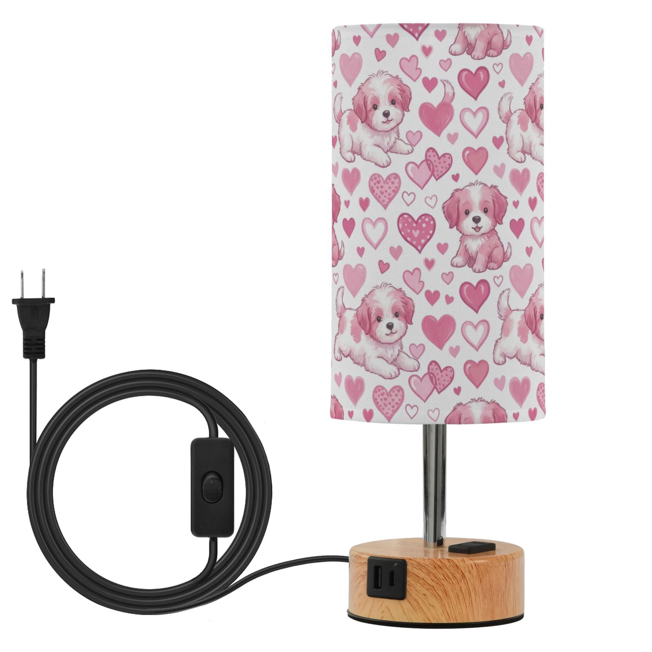 Touch Control Table Lamp with LED Bulb Bedside Lamp for Bedroom Living ...