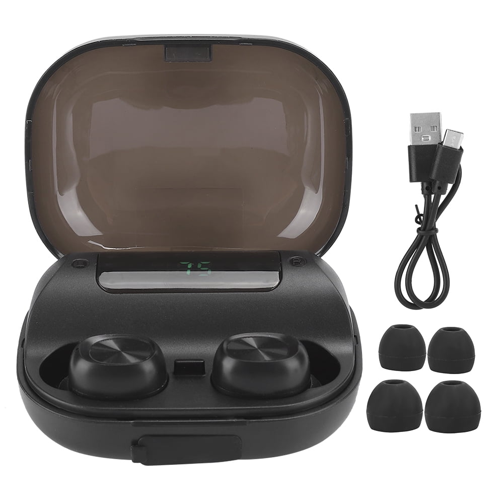 Touch Control Wireless Bluetooth Earbuds Mini Dual Ears LED Digital ...