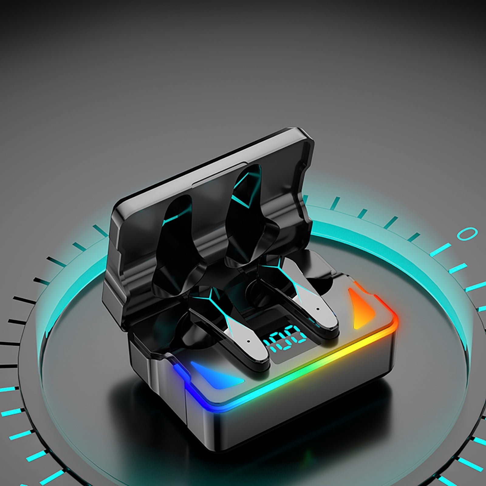 Touch- Control Wireless Noise Reduction Headset Bluetooth 5.1 HIFI TWS ...