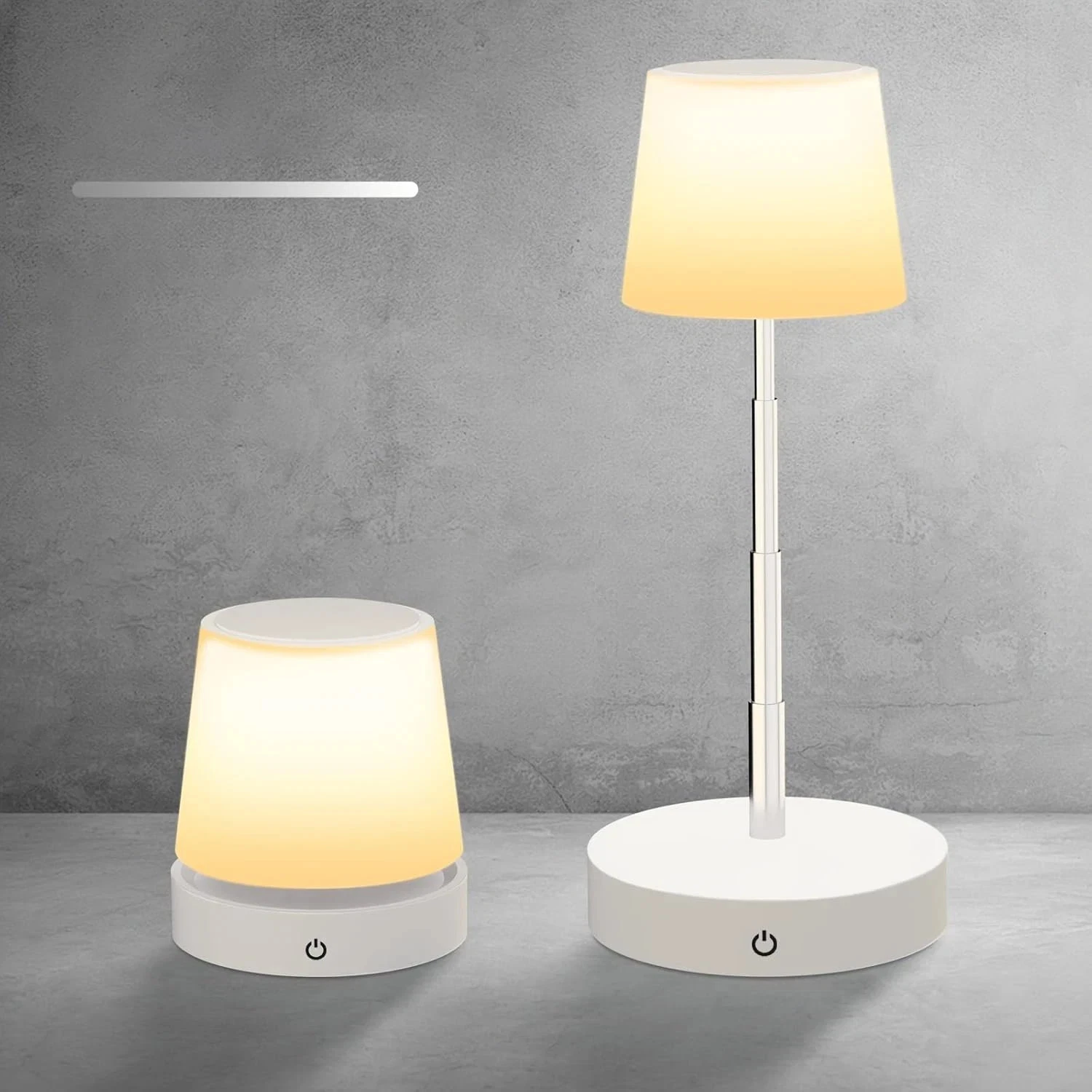 Touch Controlled Dimmable Led, Table Lamp-Usb Rechargeable Dimmable ...