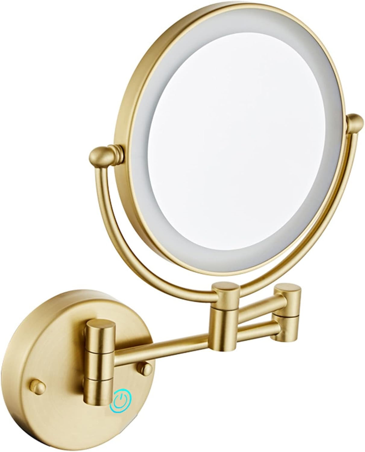 Touch Dimmable LED Makeup Mirror with Lights and 1X/10X Magnification ...