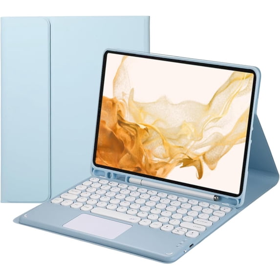 Touch Keyboard Case for Samsung Galaxy Tab S8+ 2022/S7 FE 2021/S7+ 2020 ...