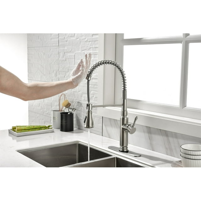 Touch Kitchen Faucet with Pull Down Sprayer, Touch Activated Sink ...